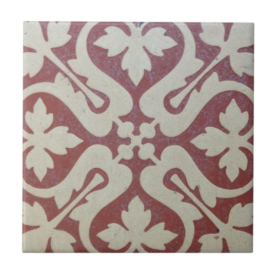 Victorian Reproduction Floral Ceramic Tile | Zazzle.com