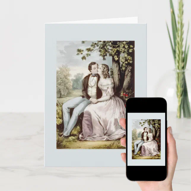 Victorian Romance Note Card | Zazzle