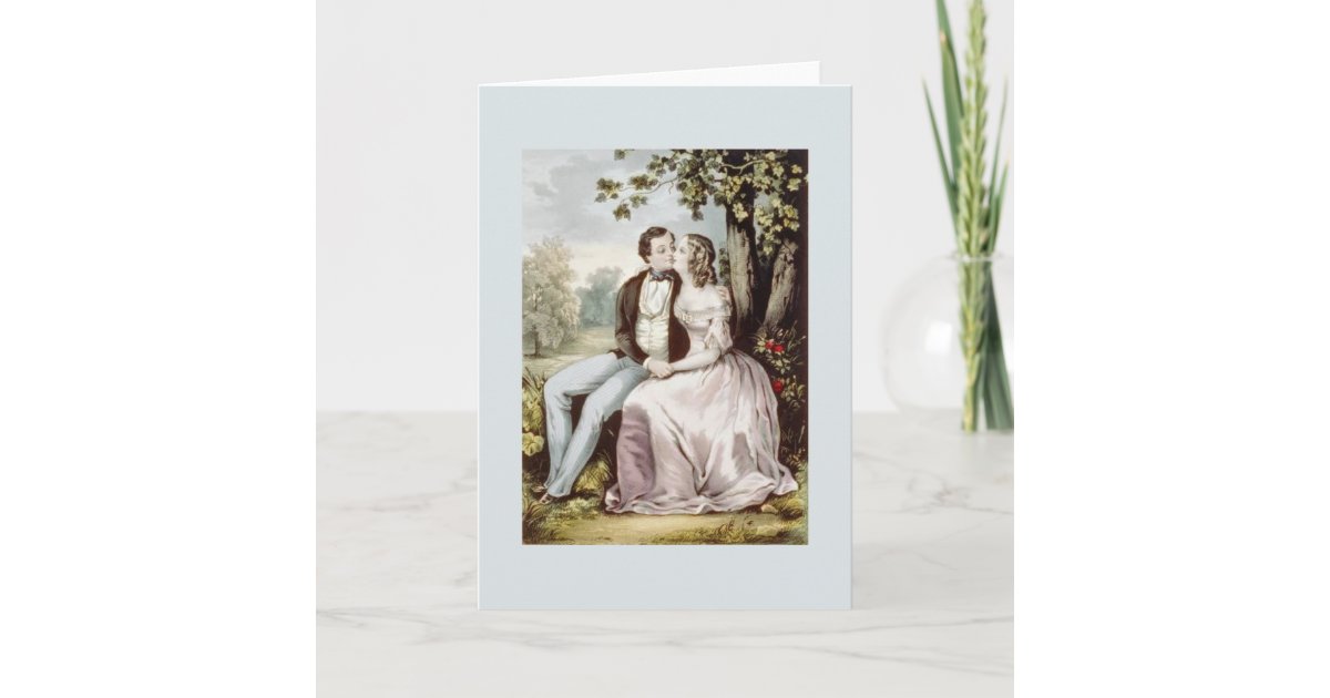 Victorian Romance Note Card | Zazzle