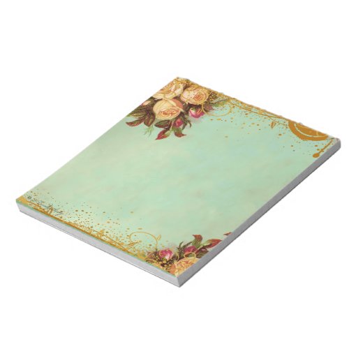 Victorian Rose Elegant Paper Notepad | Zazzle