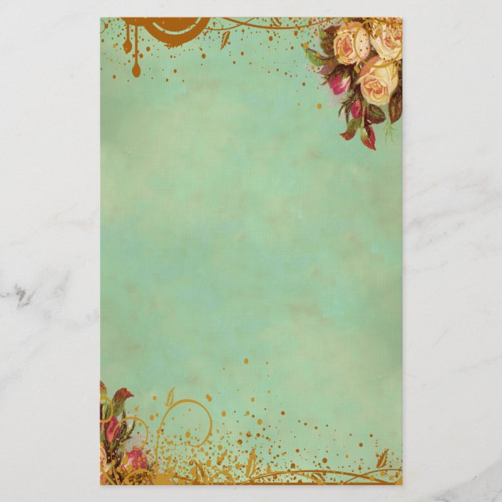 Victorian Rose Stationery | Zazzle.com