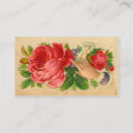 Victorian roses calling card | Zazzle