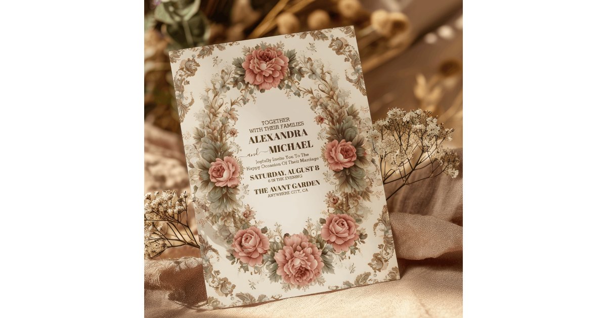 Victorian Royal Elegance Wedding Invitation | Zazzle