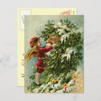 Victorian Santa Post Card | Zazzle