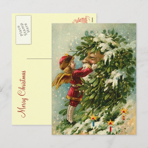 Victorian Santa Post Card | Zazzle