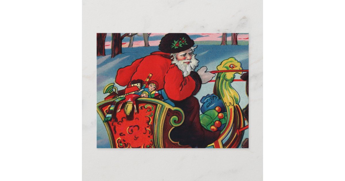 Victorian Santa Postcard | Zazzle
