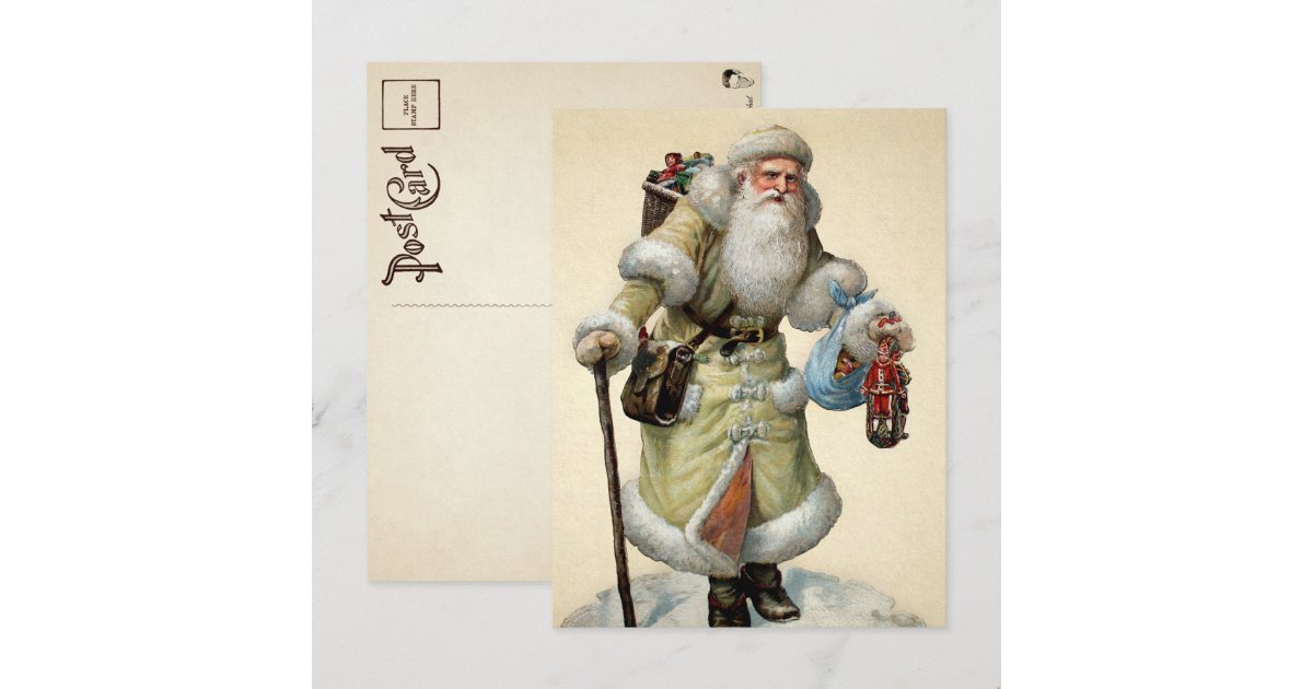 Victorian Santa Postcard | Zazzle