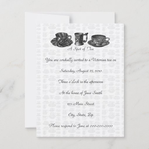 Victorian Tea Party Invitation | Zazzle