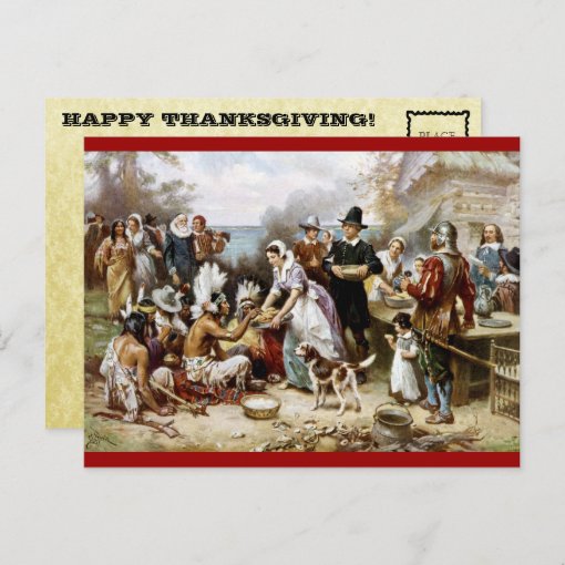 Victorian Thanksgiving Postcard | Zazzle