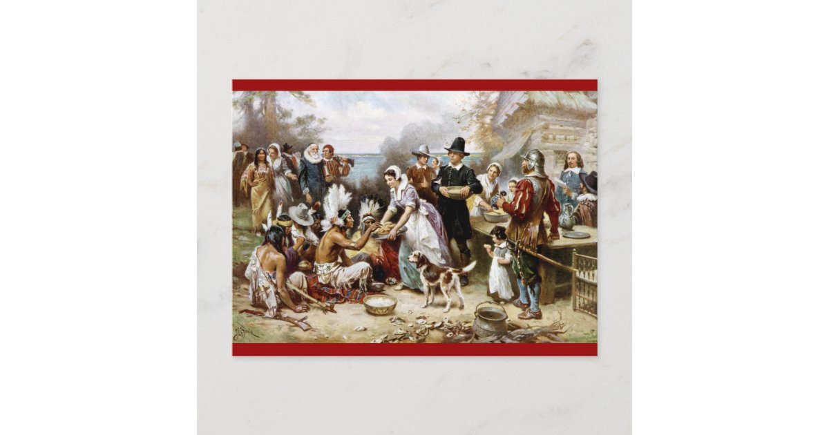 Victorian Thanksgiving Postcard | Zazzle