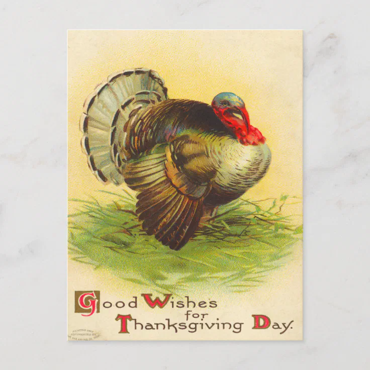 Victorian Thanksgiving Postcards | Zazzle