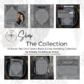 Victorian Until Death Black & Gray Wedding Dinner All In One Invitation ...