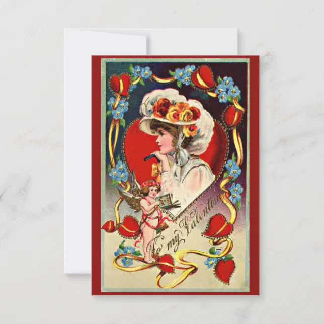 Victorian Valentine Card | Zazzle