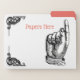 Victorian vintage finger pointing hand file folder | Zazzle