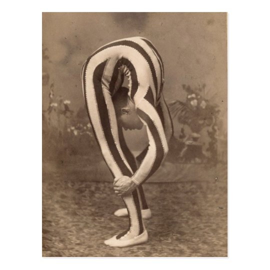 Victorian Weird Contortionist Back Bend Postcard | Zazzle.com