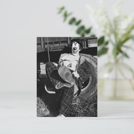 Victorian Weird Funny Hobo Clown Postcard | Zazzle