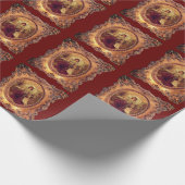 Victorian woman in elegant Victorian frame Wrapping Paper | Zazzle