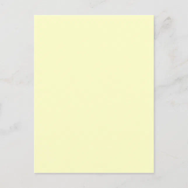 Victorian Yellow - Pale Yellow Template Blank Postcard | Zazzle