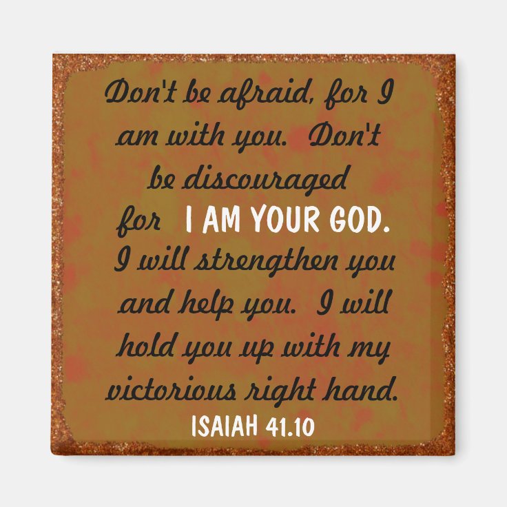 Victorious right hand bible verse magnet | Zazzle