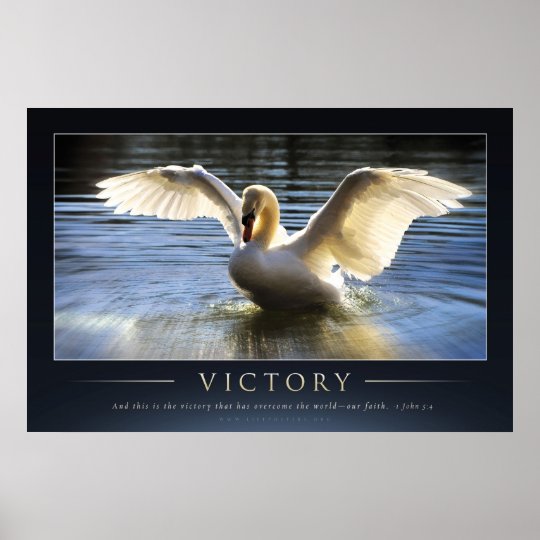 VICTORY - Christian Motivational Posters | Zazzle.com