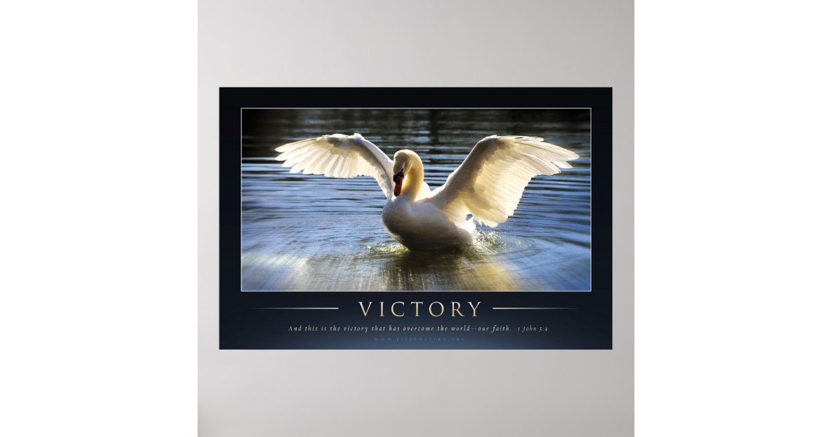 VICTORY - Christian Motivational Posters | Zazzle