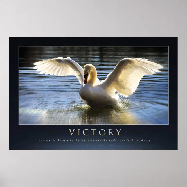 VICTORY - Christian Motivational Posters | Zazzle