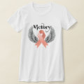 Victory Wings - Uterine Cancer T-Shirt | Zazzle