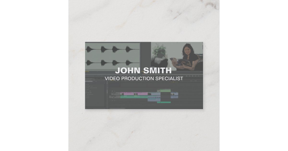 Video Editor Business Cards | Zazzle