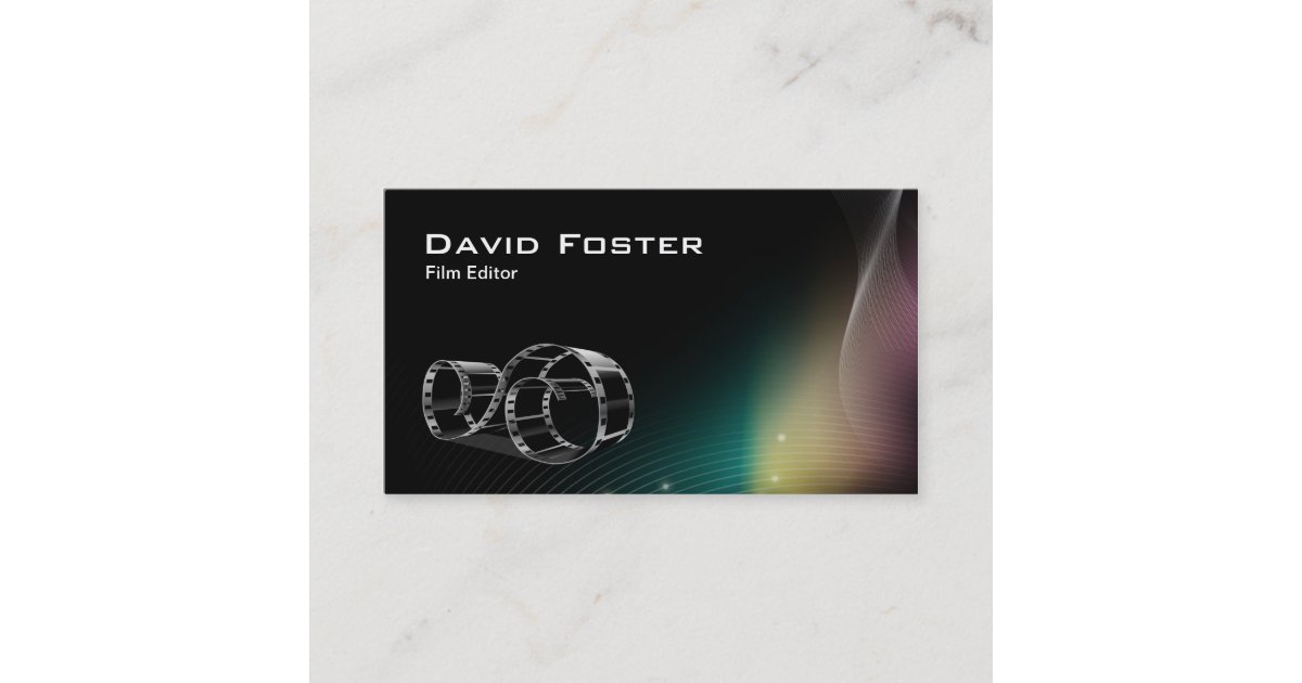 Video Film Editor Cutter Director Business Card | Zazzle.com