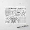 Video Game Birthday Activity Sheet | Zazzle