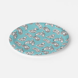 Video Game Birthday Paper Plates | Zazzle