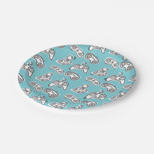 Video Game Birthday Paper Plates | Zazzle