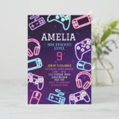 Video Game Birthday Party Invitation | Zazzle