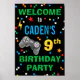 Video Game Birthday Party Welcome Poster | Zazzle