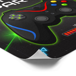 Video Game Birthday Party Welcome Sign Boys | Zazzle