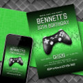 Video Game Controller Birthday Invitation | Zazzle