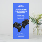 Video Game Controller Birthday Invitation 9 x 4 | Zazzle