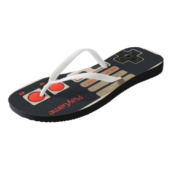 Video game controller flip flops | Zazzle
