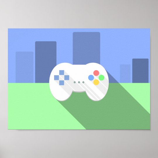 Video Game Controller Poster | Zazzle.com