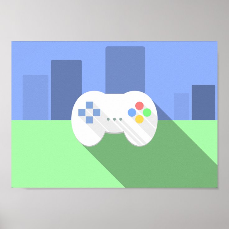 Video Game Controller Poster | Zazzle