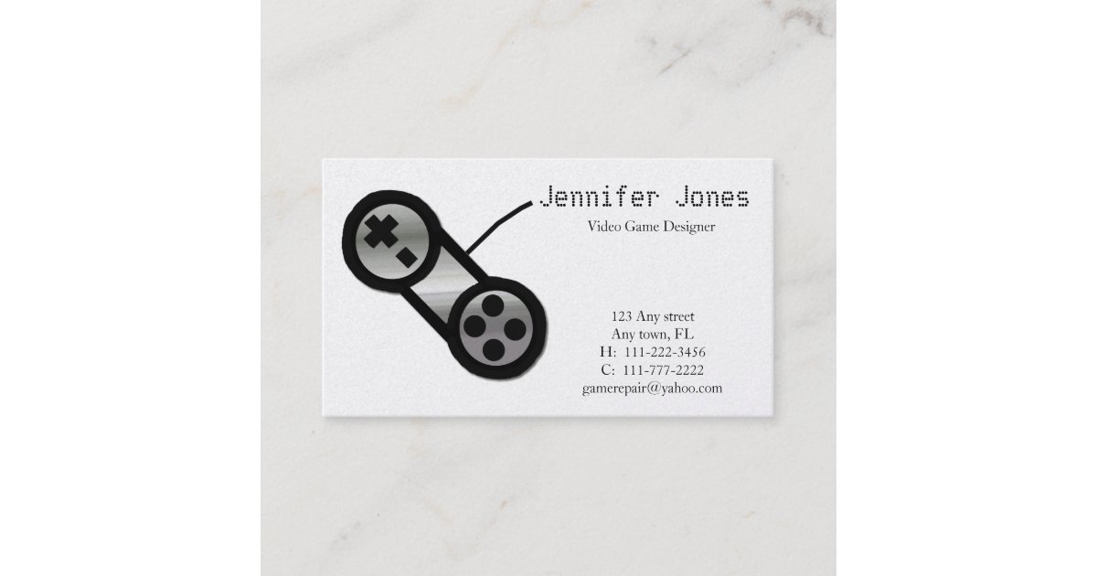Video Game Design Business Card | Zazzle.com