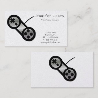 Video Game Design Business Card | Zazzle