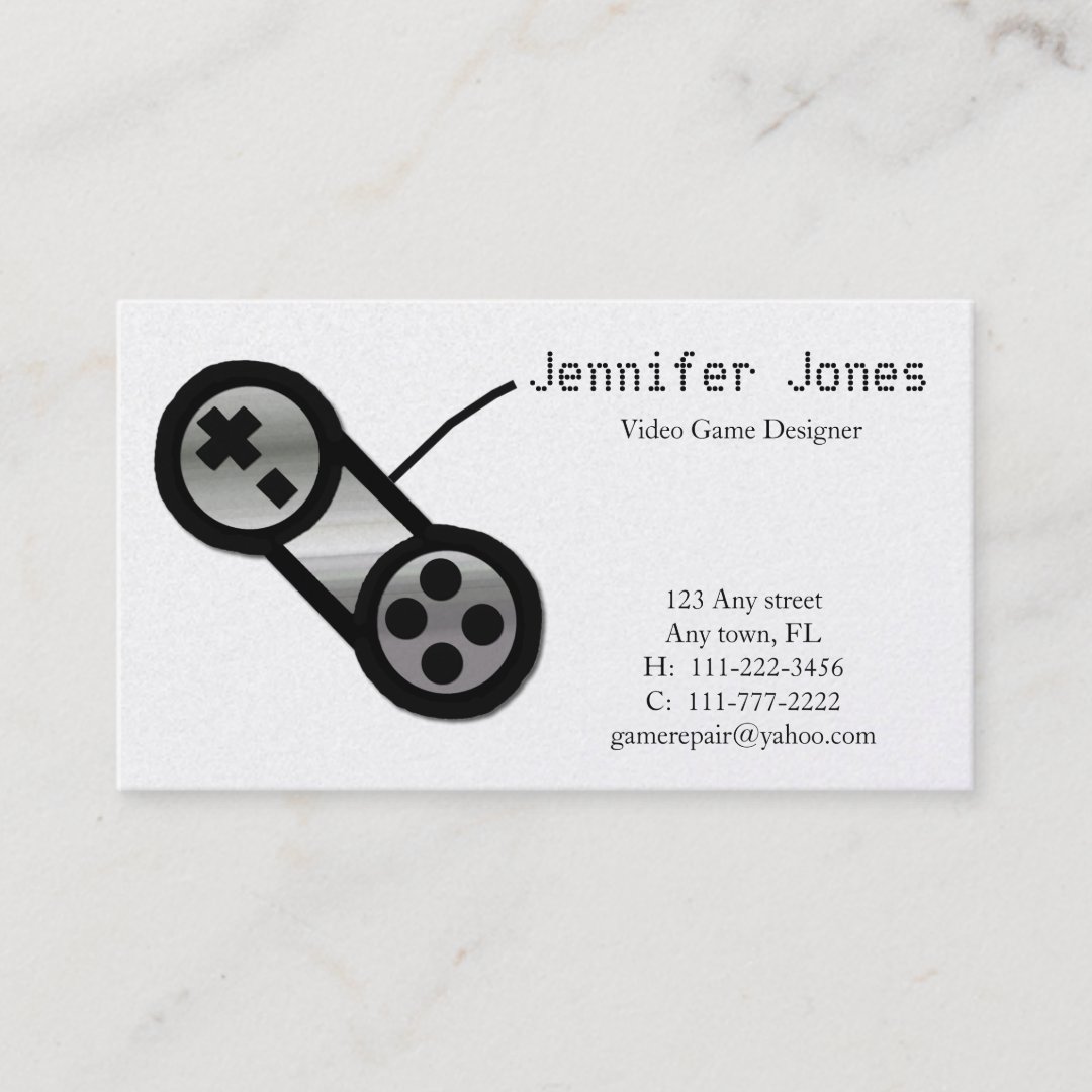 Video Game Design Business Card | Zazzle