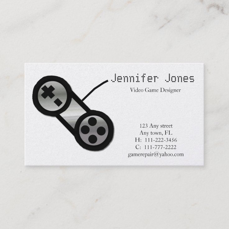 Video Game Design Business Card | Zazzle