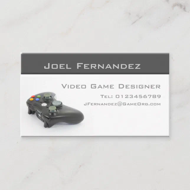 Video Game Designer - Business Card | Zazzle