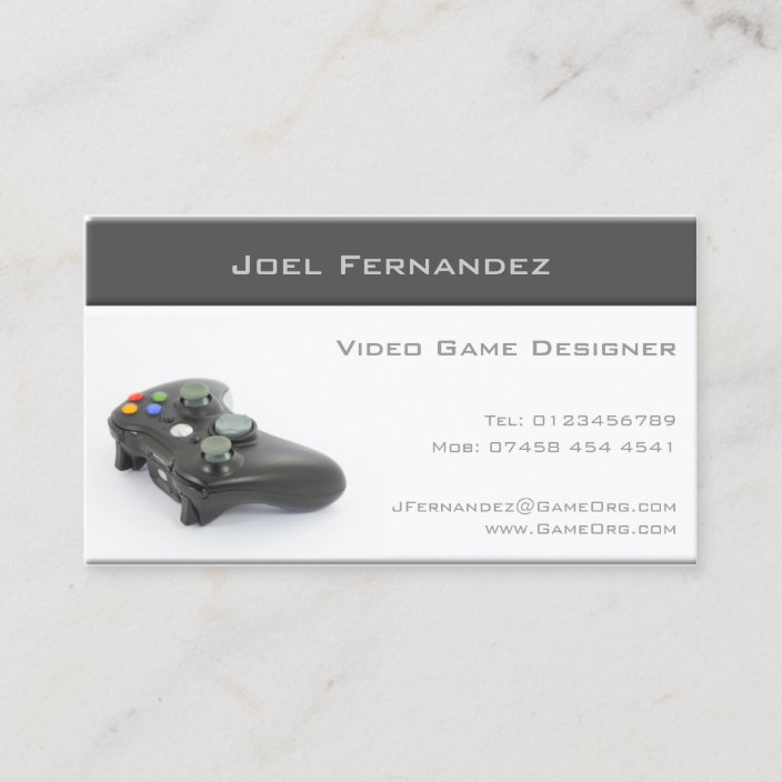Video Game Designer - Business Card | Zazzle.com