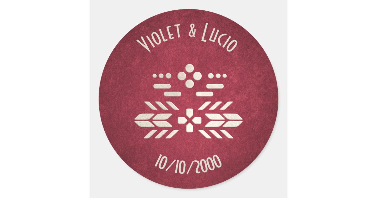 Video Game Geek Red Wedding Classic Round Sticker | Zazzle