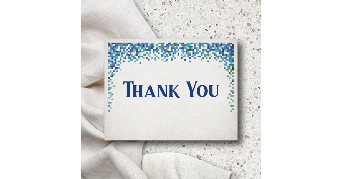 Video Game Geek Wedding Thank You Card | Zazzle
