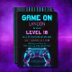 Video Game Level Up Gamer Birthday Party Invite | Zazzle