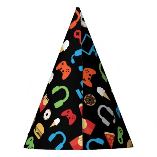 Video Game Party Level Up Kids Birthday Gamer Party Hat | Zazzle